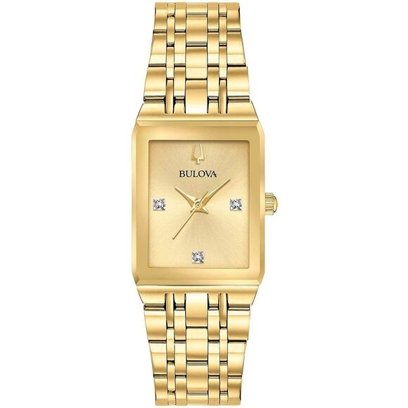 Bulova | Accessories | Bulova Quadra Goldtone Ladies Watch | Poshmark